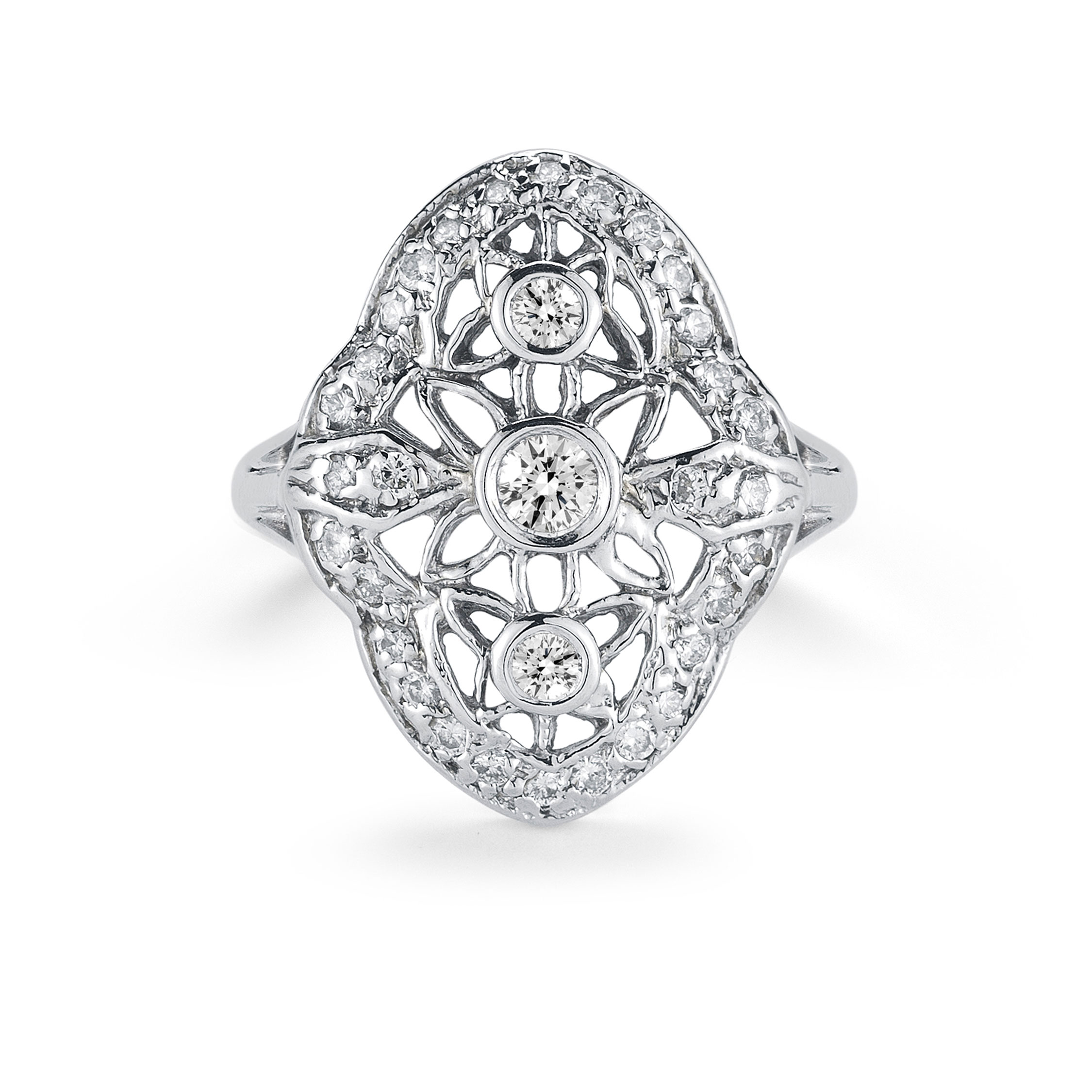 Marrakesh Diamond Mosiac Ring - Leo Ingwer